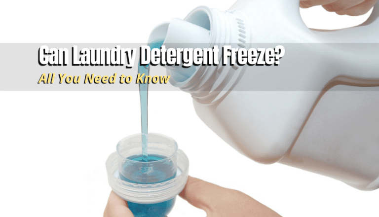 Will Laundry Detergent Freeze